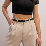 Cinto Fino Couro Legítimo Premium Aika – Emma Leblanc